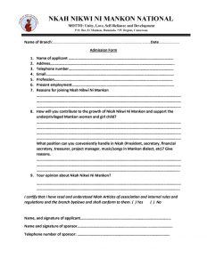 Membership – NKAH NI KWI NI MANKON